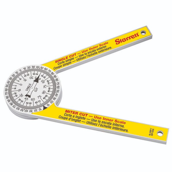 505P-7 7IN PLASTIC MITER PROTRACTOR | Bolts Plus Inc.