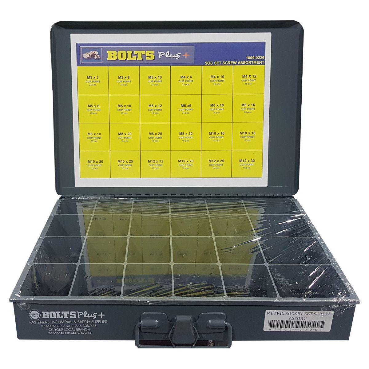 8130 PHIL OVAL SCREW ASSORTMENT BLACK/CHROME | Bolts Plus Inc.