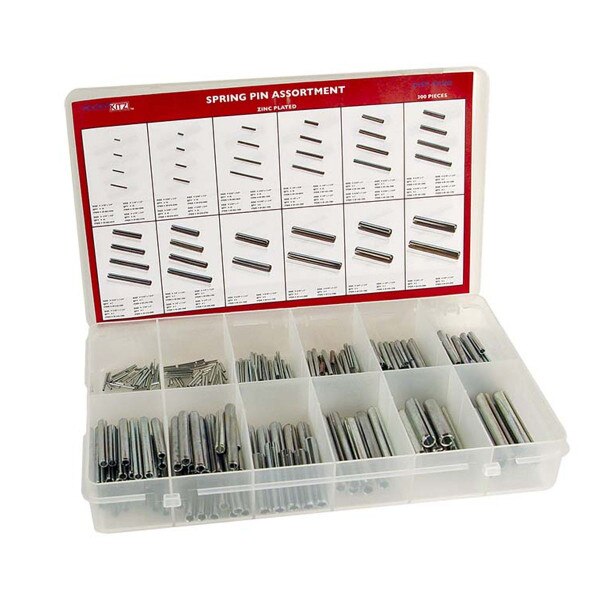 DISP-SP300 ROLL PIN TRAY ASSORTMENT 300PC | Bolts Plus Inc.