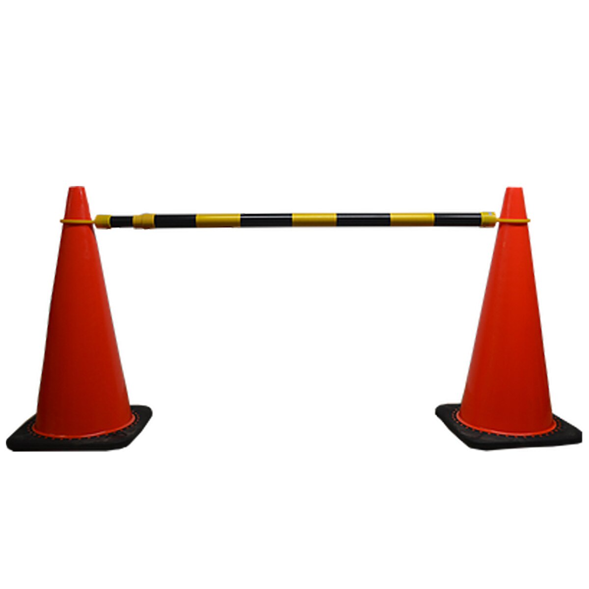 YELLOW AND BLACK TRAFFIC CONE BAR | Bolts Plus Inc.
