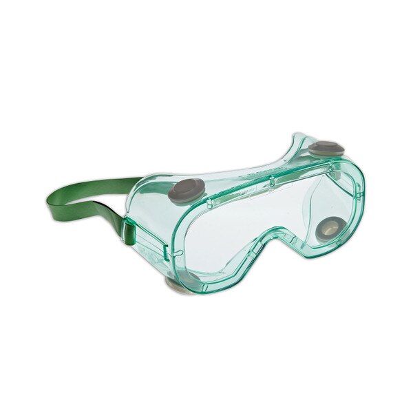 GREEN/CLEAR CHEM PRO SAFETY GOGGLES | Bolts Plus Inc.