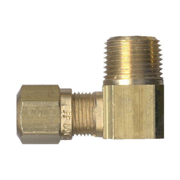 Tube To Pipe D.O.T. 90deg Brass Elbow | Bolts Plus Inc.