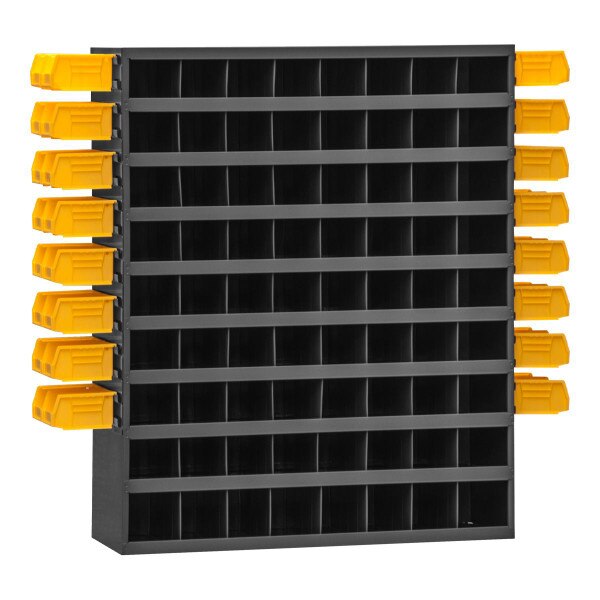 363LP-95 72 OPENING 12IN DEEP BOLT BIN WITH LOUVERED SIDE PANELS ...