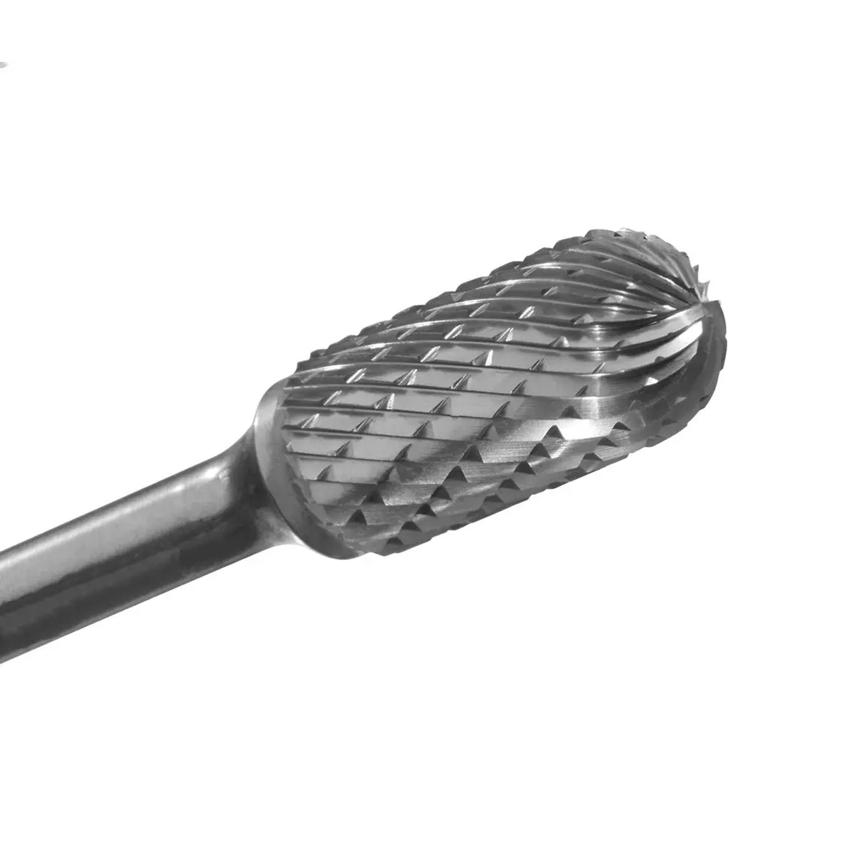 Cylinder Carbide Burr; Radius Double Cut | Bolts Plus Inc.