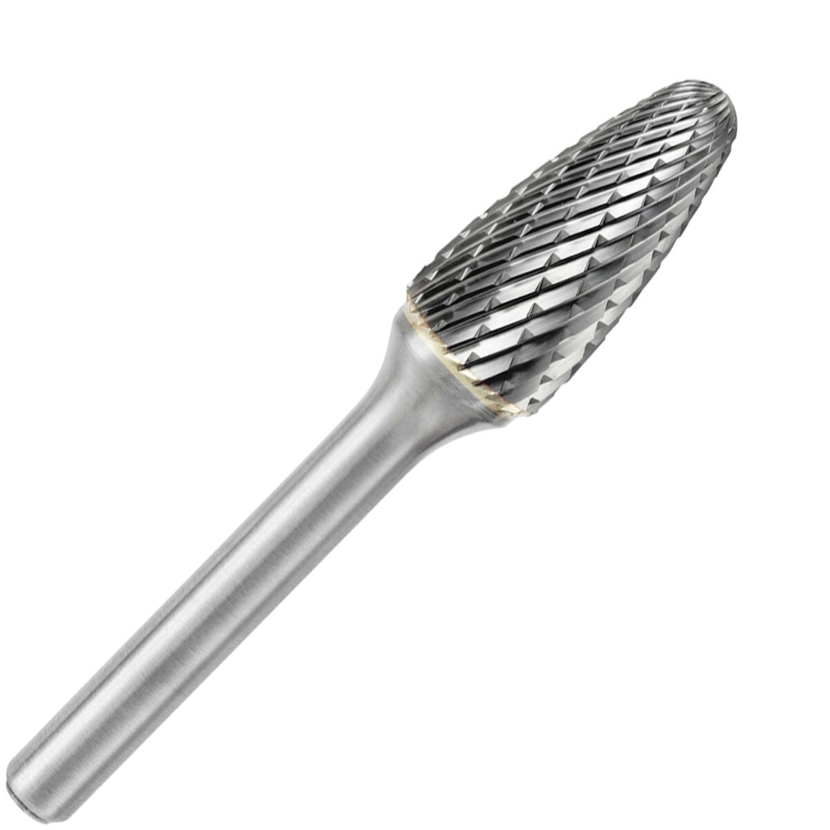 Tree Shape Carbide Burr; Radius Double Cut Long | Bolts Plus Inc.