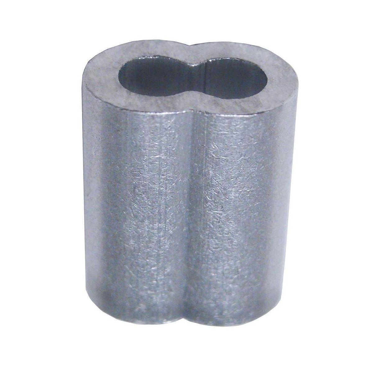 Oval Aluminum Swage Sleeve; Loose | Bolts Plus Inc.