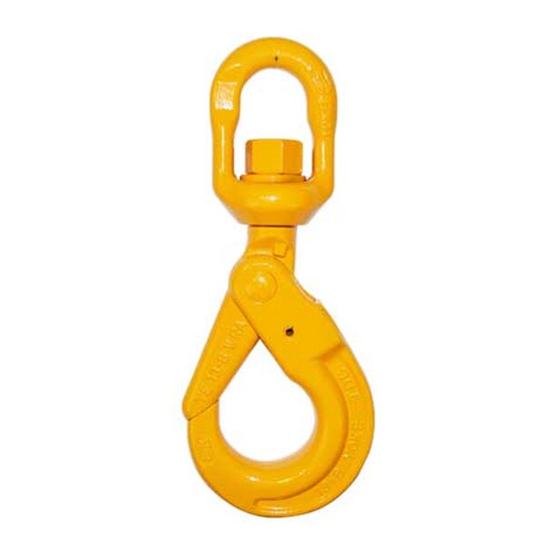 Grade 80 Swivel Self Lock Sling Hook With Latch | Bolts Plus Inc.