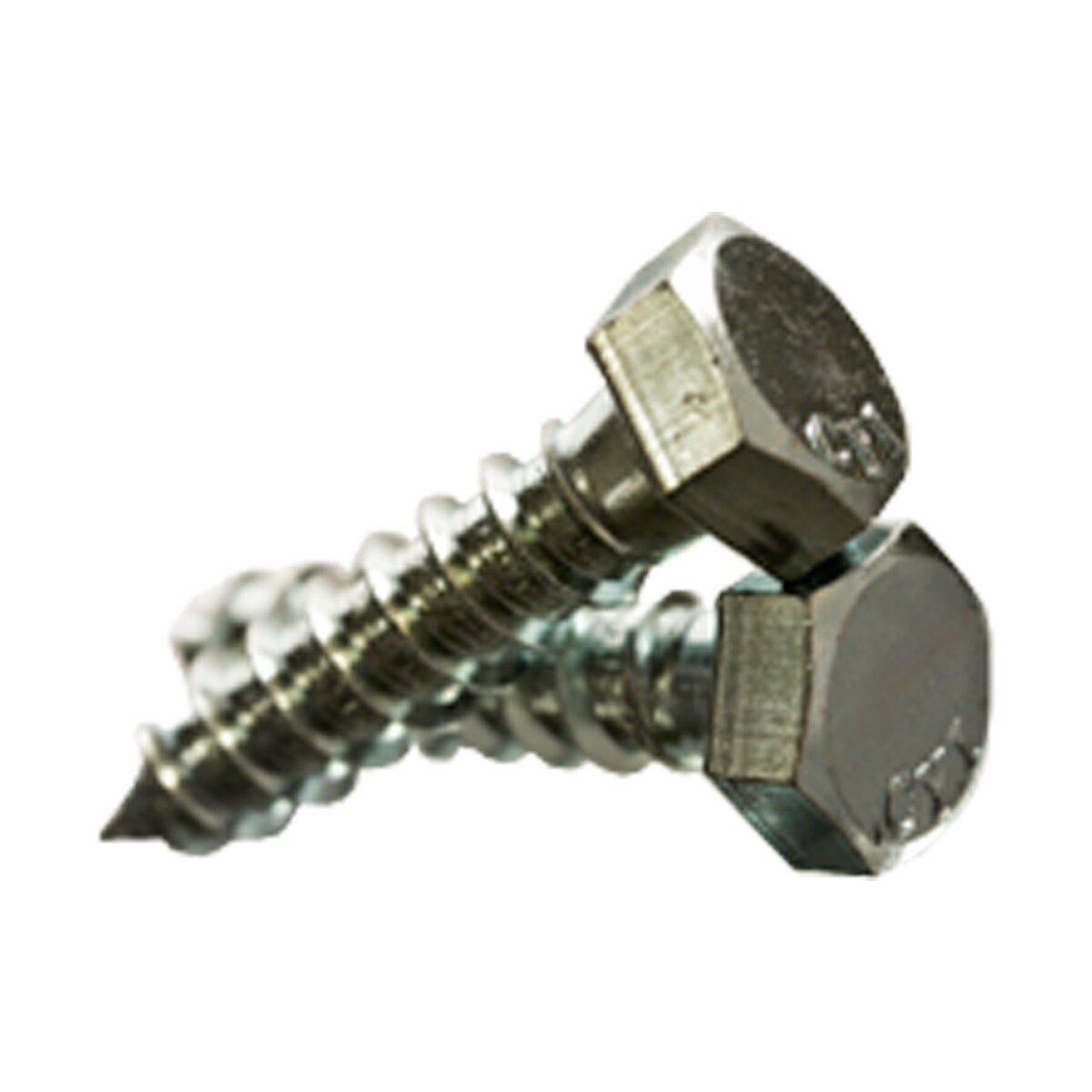 Hex Head Lag Screws; Zinc Plated | Bolts Plus Inc.