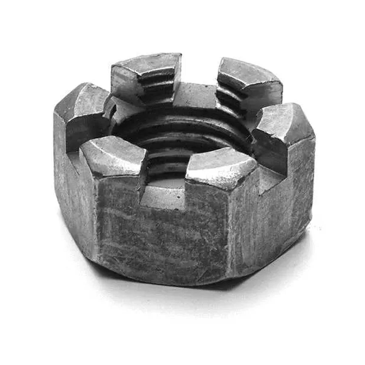 Slotted Hex Nuts; Bare/Plain | Bolts Plus Inc.