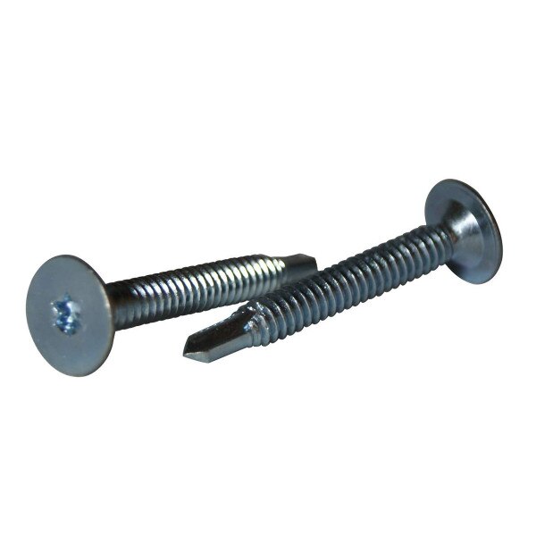 Wafer Quadrex Self Drilling Screws; Zinc Plated | Bolts Plus Inc.