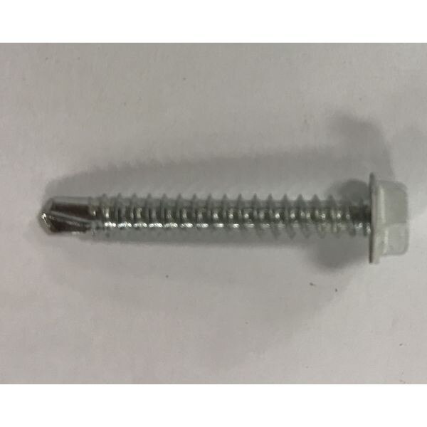 8 X 1-1/4 HWH TEK SCREW WHITE | Bolts Plus Inc.