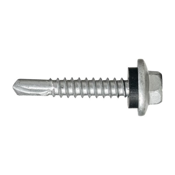 12 X 1-1/2 HWH TEK SCREW DT2000 RUSPRO WITH BONDED WASHER | Bolts Plus Inc.