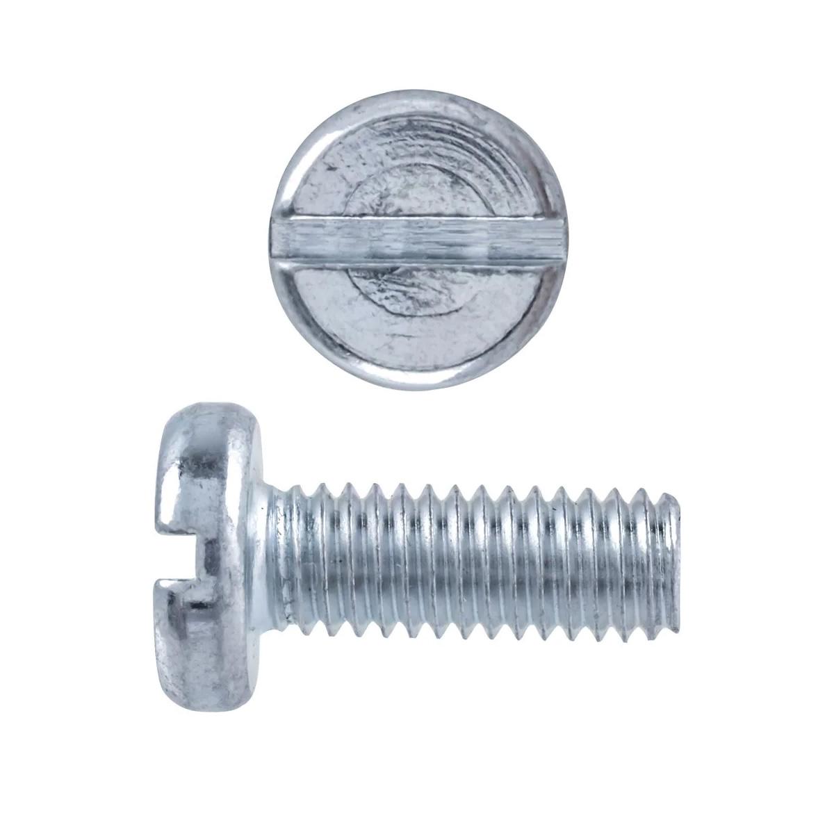 Pan Slot Machine Screws; Zinc Plated | Bolts Plus Inc.