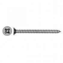 Flat Quadrex Tapping Screws; Type A Zinc Plated | Bolts Plus Inc.