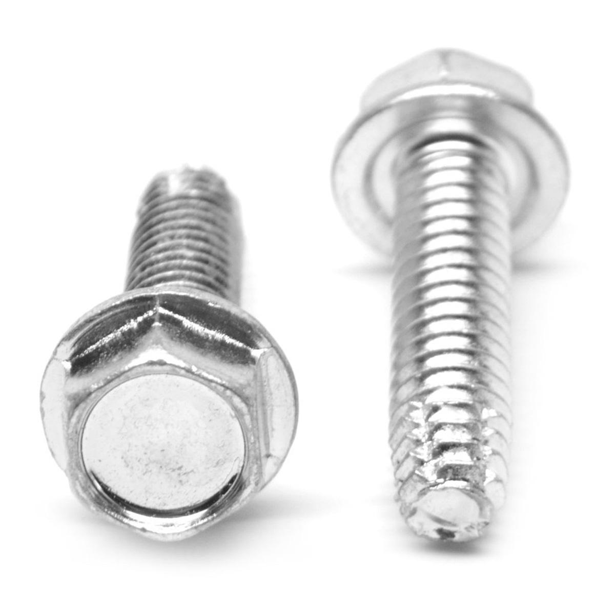 Hex Washer Head Type F Screw; Zinc Plated | Bolts Plus Inc.