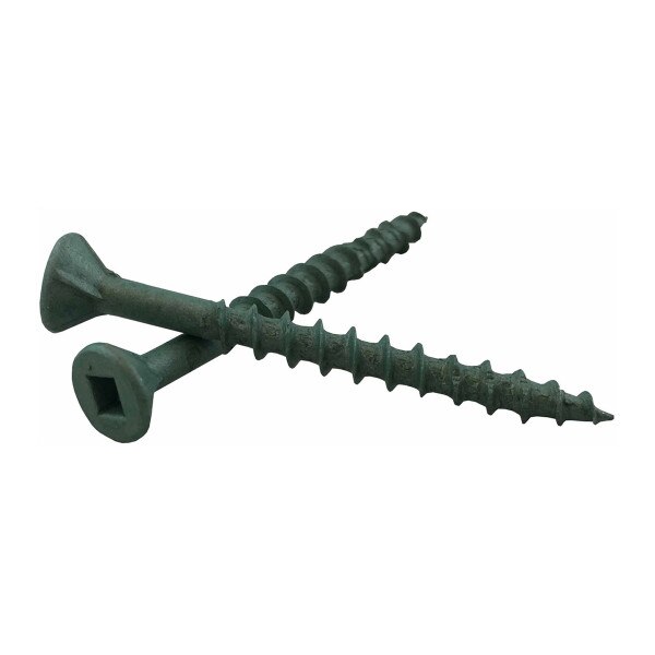 8 X 3 FLAT SOCKET ACQ DECK SCREW GREEN | Bolts Plus Inc.