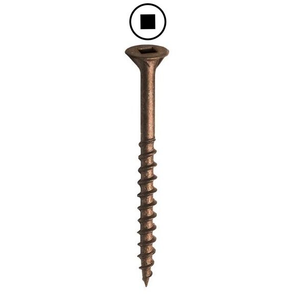 Flat Socket Deck Screw - Cedar | Bolts Plus Inc.
