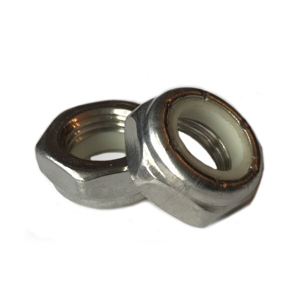 3/8-16 NTE THIN NYLON INSERT LOCK NUT 18.8 STAINLESS | Bolts Plus Inc.