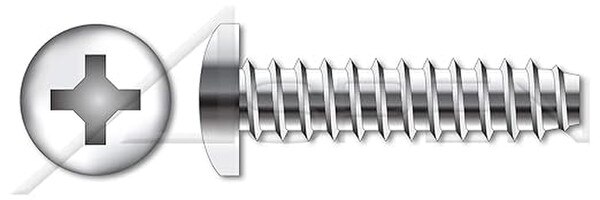 10 X 3/8 PAN PHILLIPS TYPE B SCREW STAINLESS | Bolts Plus Inc.