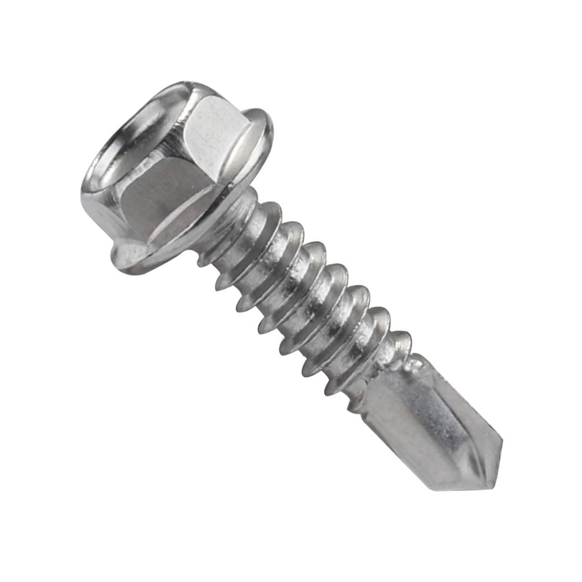 Hex Washer Head Tek Screw; Stainless Steel | Bolts Plus Inc.