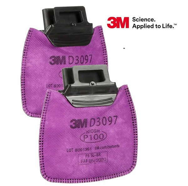 3M SECURE CLICK PARTICULATE FILTER WITH NUISANCE LEVEL ORGANIC VAPOUR ...