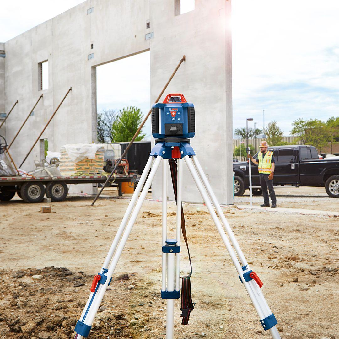Rotating laser level store