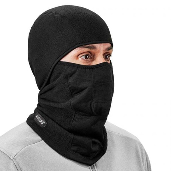 BLACK WIND-PROOF HINGED BALACLAVA FACE MASK | Bolts Plus Inc.