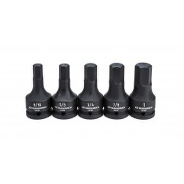 3/4 DR IMPACT HEX BIT SAE 5PC SET | Bolts Plus Inc.