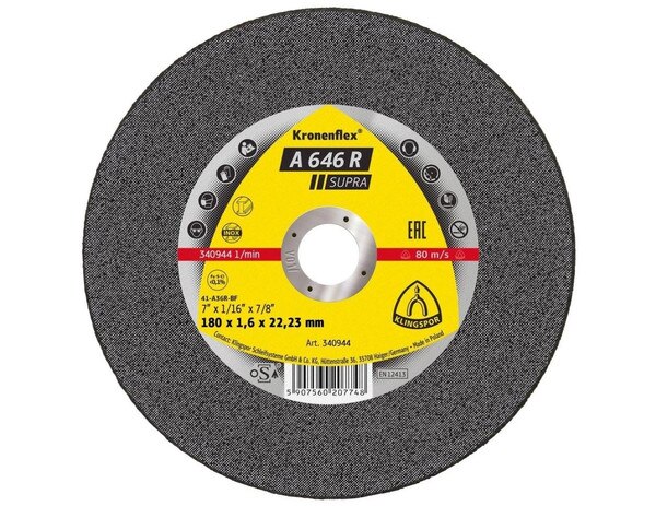 Klingspor A 646 R Supra Cutting-off Wheels | Bolts Plus Inc.