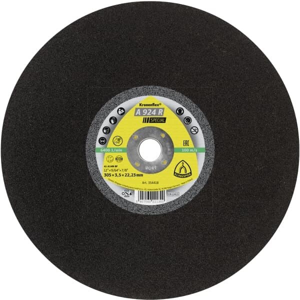 Klingspor A 924 R SPECIAL Cutting-off Wheels | Bolts Plus Inc.