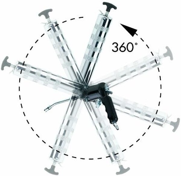 LX-1161 AIR GREASE GUN | Bolts Plus Inc.