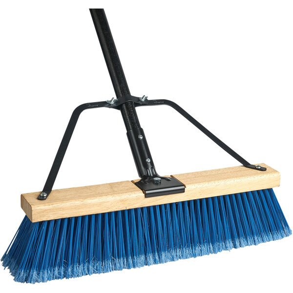 24â€ Ryno Soft Flagged Blue fill,/w brace, & Tapered handle Assembled ...