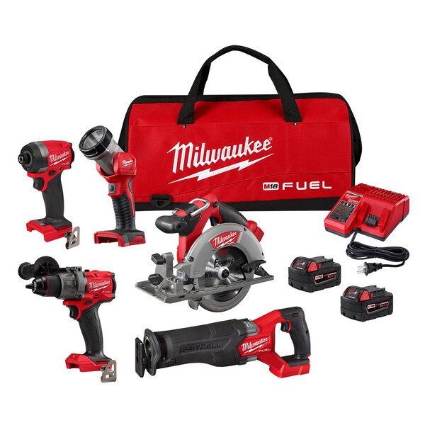 M18 FUEL™ 5-Tool Combo Kit | Bolts Plus Inc