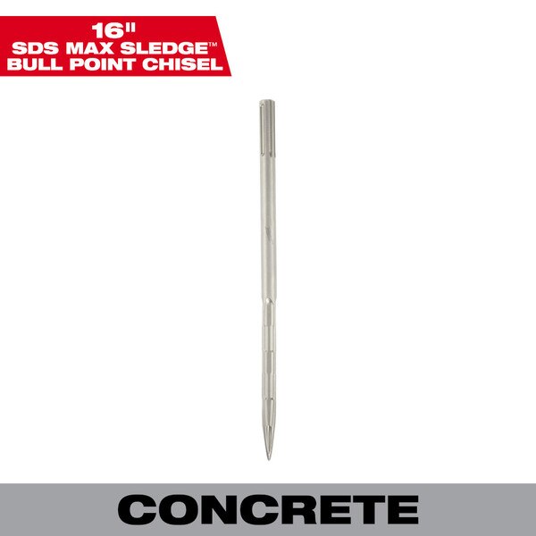 SDS Max SLEDGE 16" Bull Point Chisel | Bolts Plus Inc.