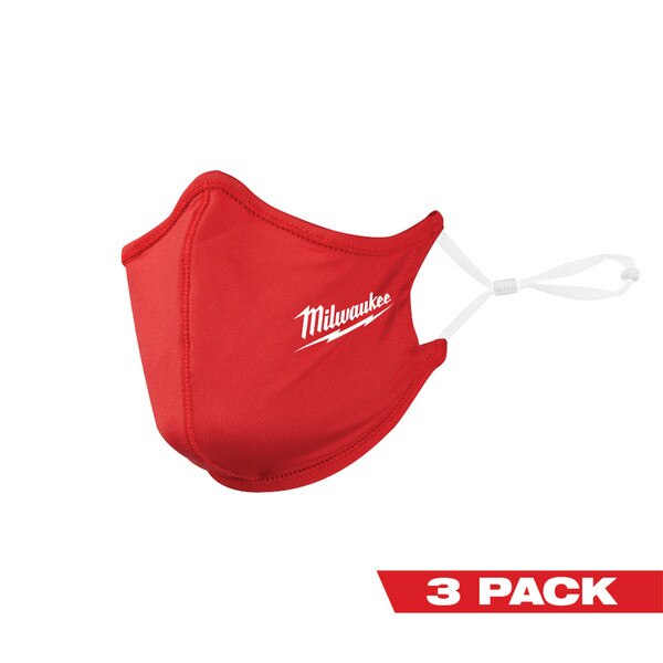 3PK RED 2 LAYER FACE MASK | Bolts Plus Inc.