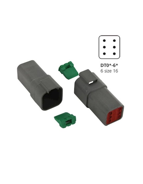 DEUTSCH# DT04-6P + W6P (HG + WL)10 SETS | Bolts Plus Inc.