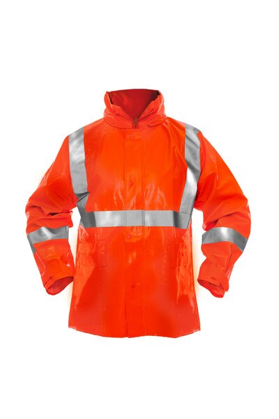 ORANGE RAIN JACKET CLASS 3 LEVEL 2 FR | Bolts Plus Inc.