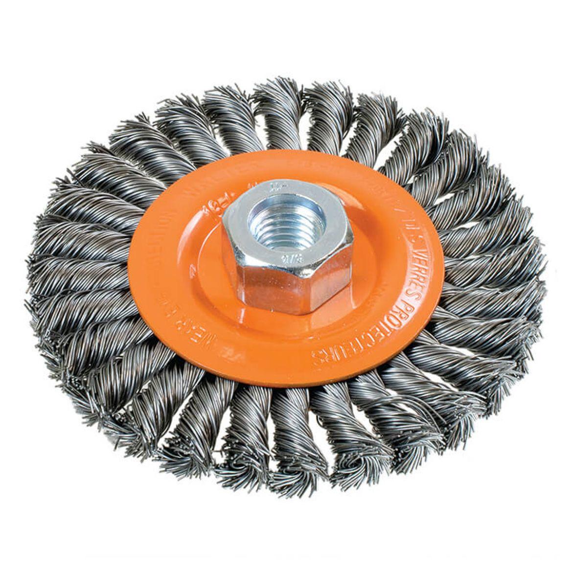 Walter Wide Wheel Brush; Steel | Bolts Plus Inc.