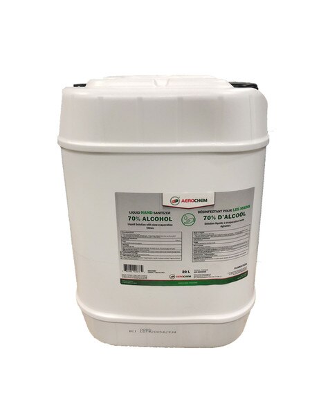 20L LIQUID HAND SANITIZER 70% ALCOHOL | Bolts Plus Inc.