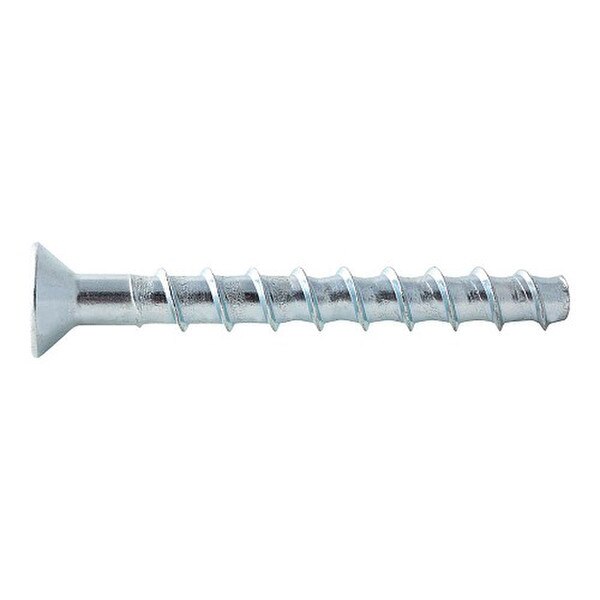 3/8" x 3" DeWalt Screw-Bolt+ Concrete Screw Anchor, Flat Head, Zinc ...